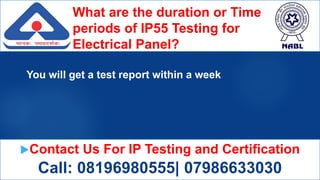 Are you looking for ip55 testing and certification electrical panel? | PPT