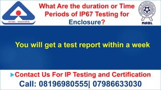 Get IP67 Testing and Certification for Enclosures | PPT