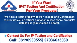Get IP67 Testing and Certification for Enclosures | PPT