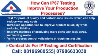 Get IP67 Testing and Certification for Enclosures | PPT
