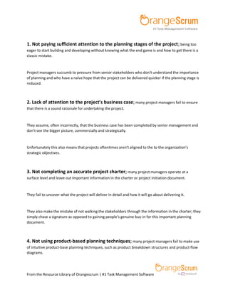 Are you making any of these 10 project management mistakes | PDF