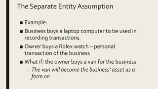 Accounting Concepts | PPTX | Business Accounting & Finance | Business