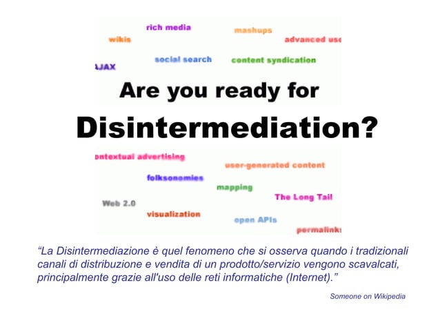 Are You Ready For Disintermediation | PPT | Free Download