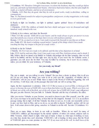 Are you ready, willing, and able by douglas jordan | PDF