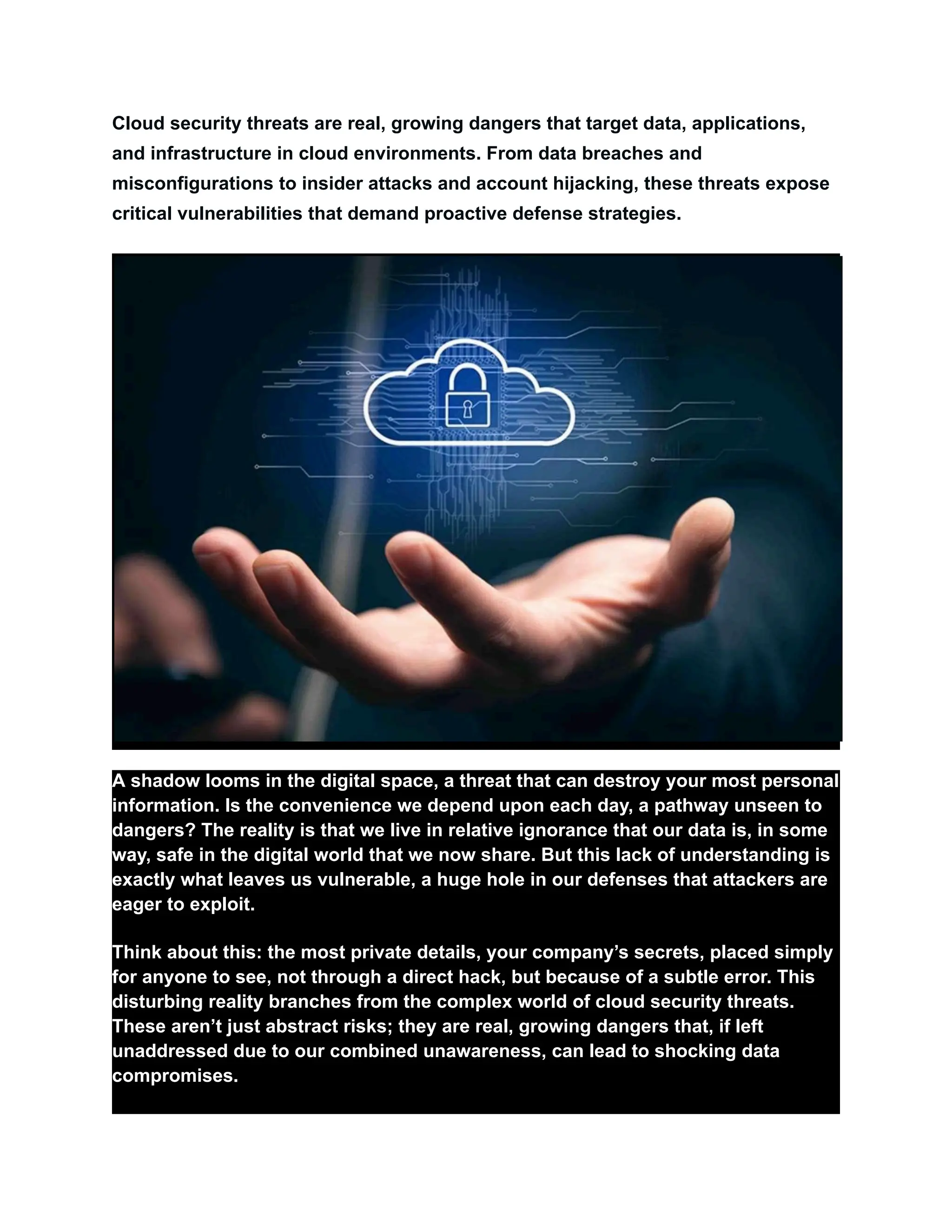 Are Your Files Really Safe? The Hidden Cloud Security Threats | CyberPro Magazine | PDF