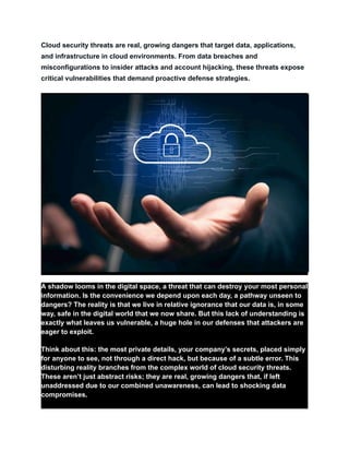 Are Your Files Really Safe? The Hidden Cloud Security Threats | CyberPro Magazine | PDF