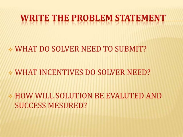 Are you solving the right problem | PPT