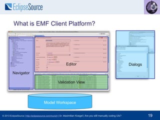 Democamp Munich 2013: Are you still manually coding UIs? | PPT