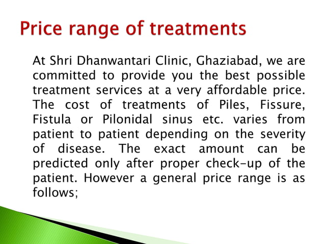 Piles, Fistula, Fissure, Pilonidal sinus Ayurvedic treatments | PPT