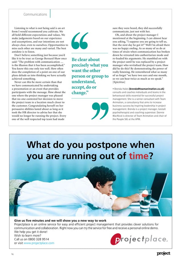 Are you talking to me? - APM Project Article | PDF | Business and Finance