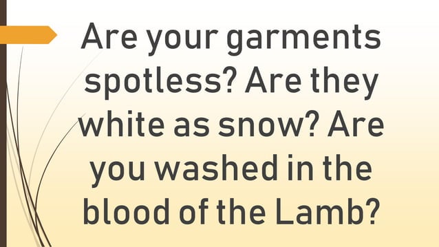 Are You Washed in the Blood (hymn with lyrics) | PPTX