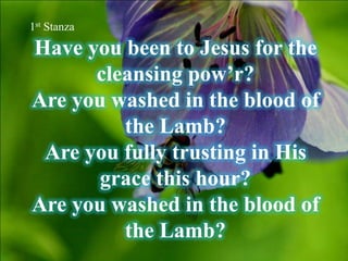 Are You Washed in the Blood | PPTX