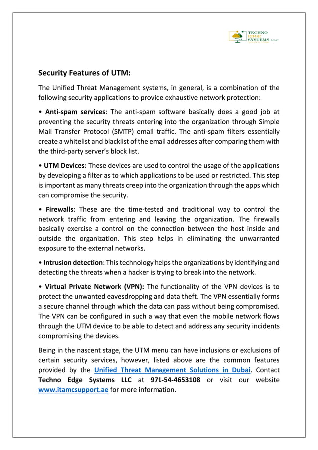 Are You Wondering Why Your Organization Needs An Unified Threat ...