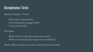Are you writing acceptance test yet? | PPT