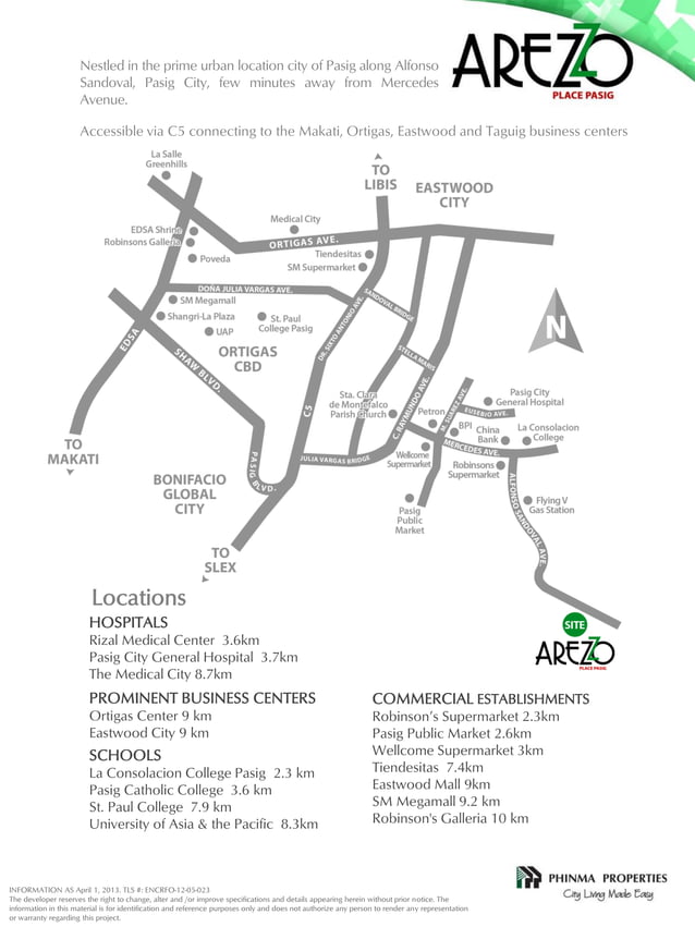 Arezzo place pasig logo | PDF | Developmental Sites | Real Estate
