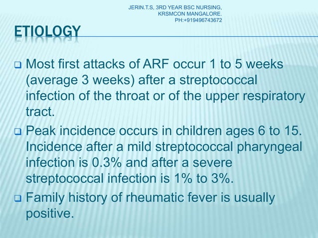 acute rheumatic fever | PPT