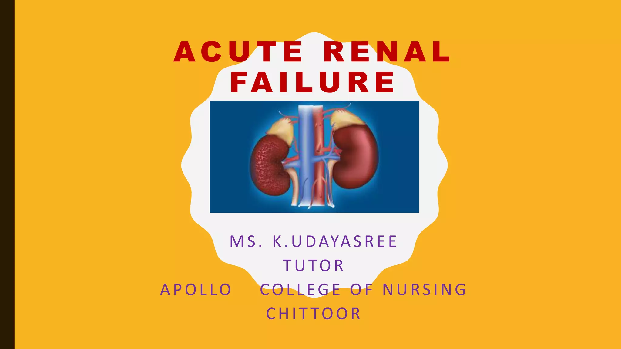 Acute renal failure | PPT