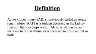 ACUTE RENAL FAILURE- A R F, MED-SURG NOTES | PPTX
