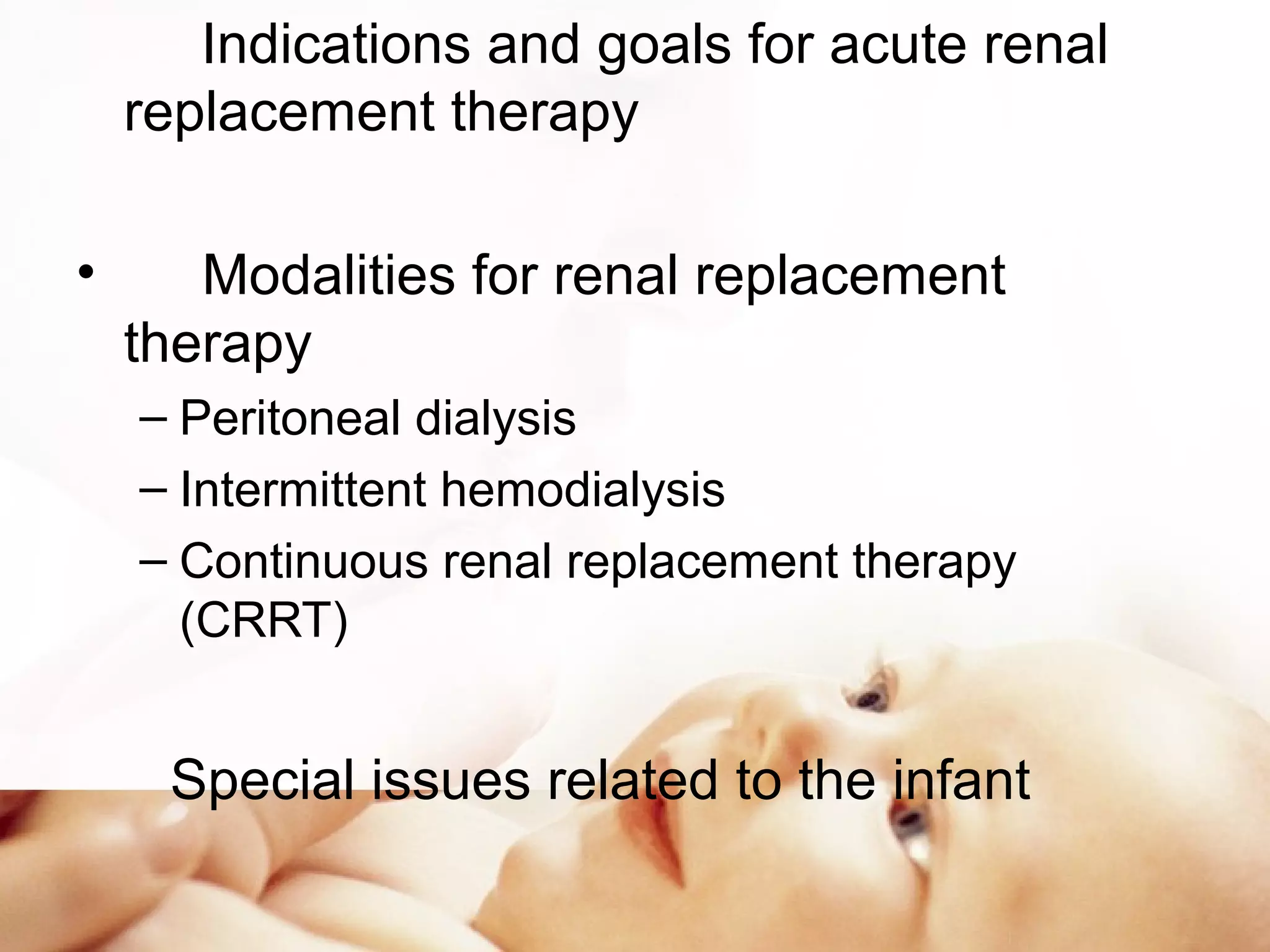 Management Of Acute Renal Injury In Pediatrics | PPT