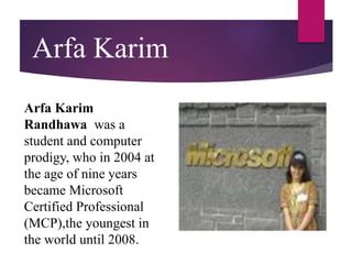 Arfa karim | PPTX