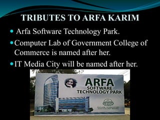 Arfa karim randhava | PPT