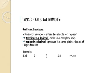 what is sets, rational, irrational, real and complex numbers | PPT