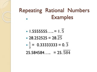 what is sets, rational, irrational, real and complex numbers | PPT