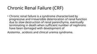 Understanding Acute and Chronic Renal Failure: Pathophysiology ...