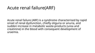 Understanding Acute and Chronic Renal Failure: Pathophysiology ...