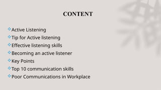 Arfat's Presentation communication skill | PPTX