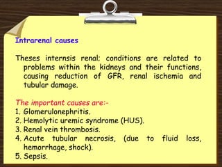 acute and chronic renal failure | PPT