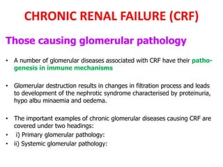 ACUTE RENAL FAILURE & CHRONIC RENAL FAILURE | PPT