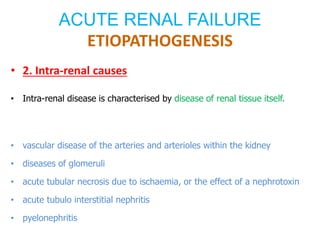 ACUTE RENAL FAILURE & CHRONIC RENAL FAILURE | PPT
