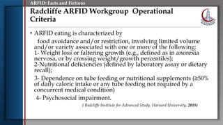 Recent updates of Avoidant Restrictive food intake disorder ARFID .pptx