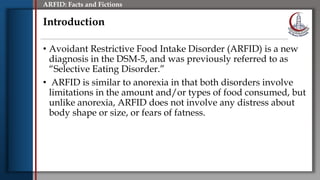 Recent updates of Avoidant Restrictive food intake disorder ARFID .pptx