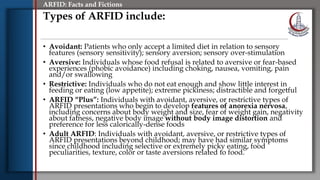 Recent updates of Avoidant Restrictive food intake disorder ARFID .pptx