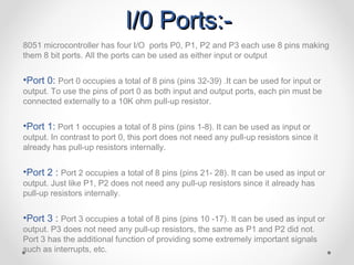 Embedded systems, 8051 microcontroller | PPT
