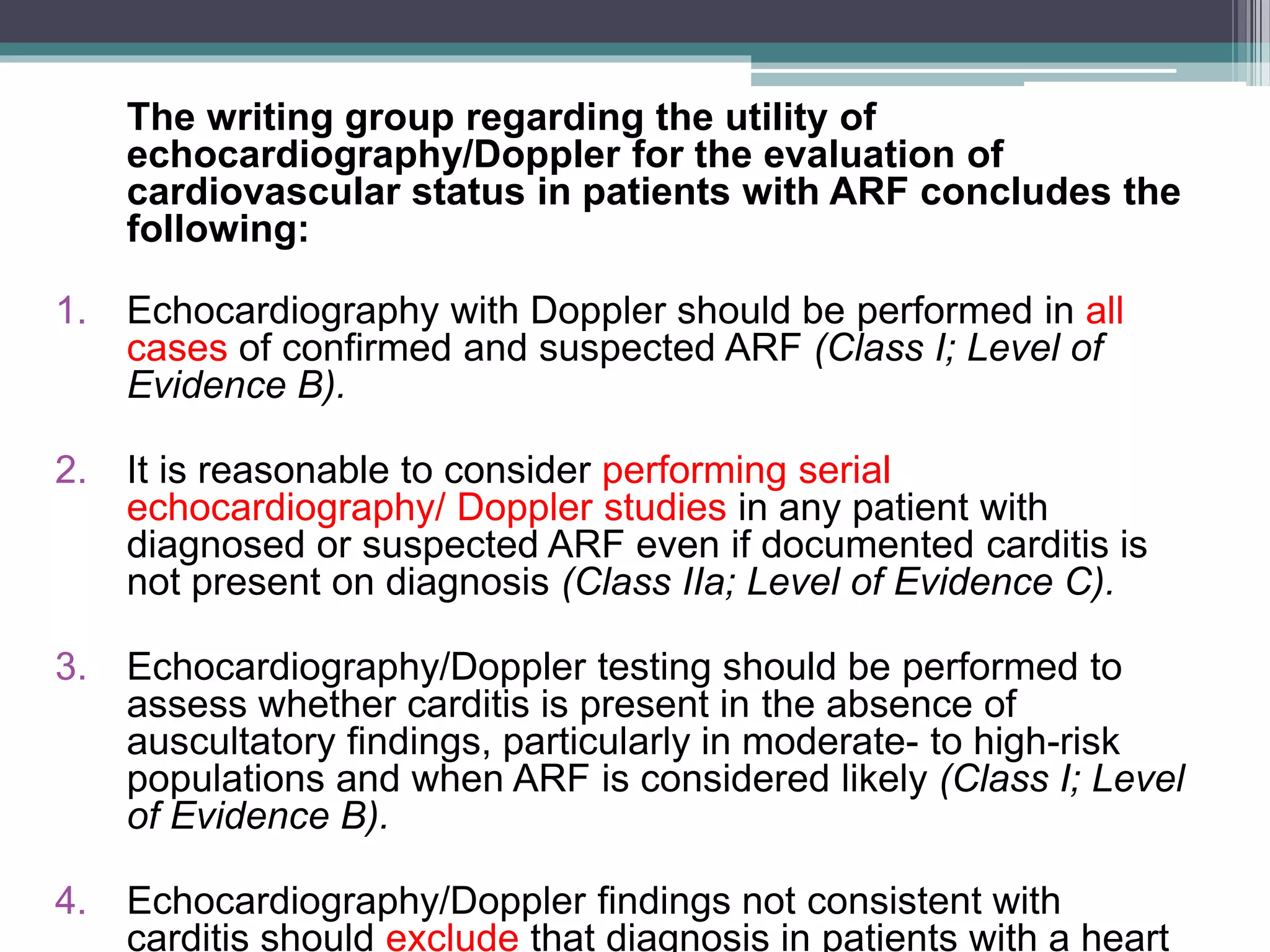 Revision of the Jones Criteria for the Diagnosis of Acute Rheumatic ...