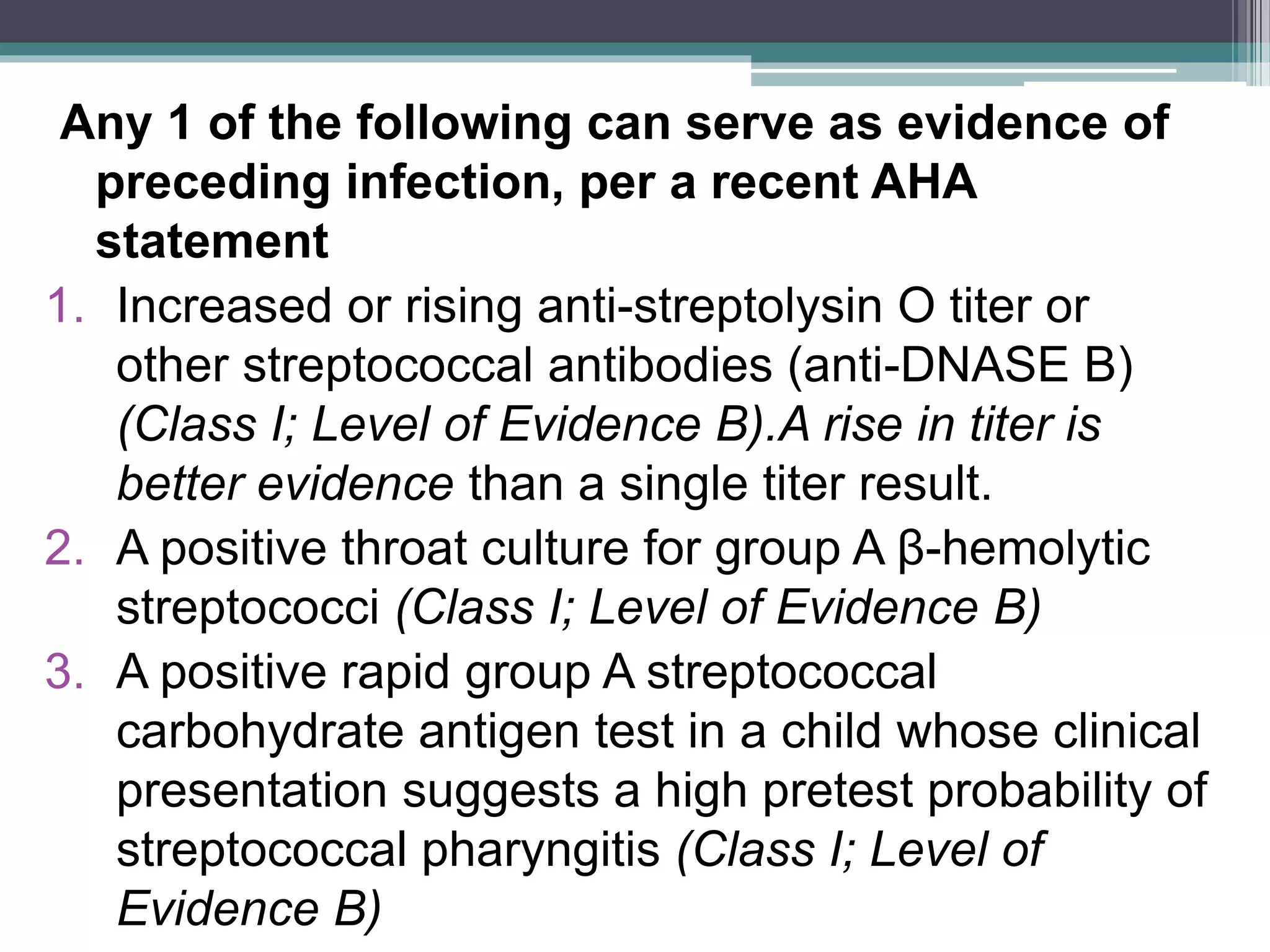 Revision of the Jones Criteria for the Diagnosis of Acute Rheumatic ...