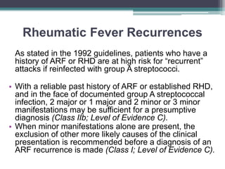 Revision of the Jones Criteria for the Diagnosis of Acute Rheumatic ...