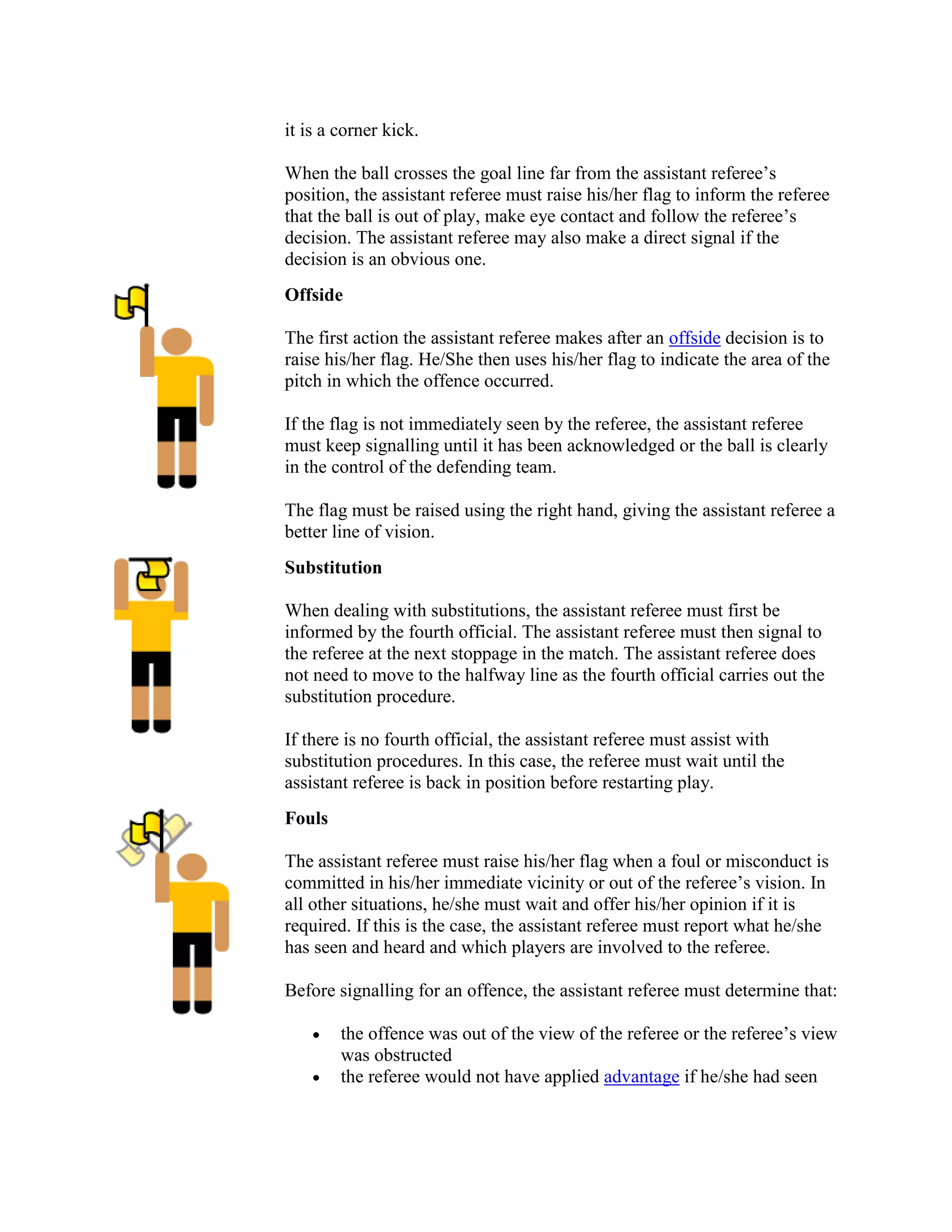 assistant referee signal | DOCX