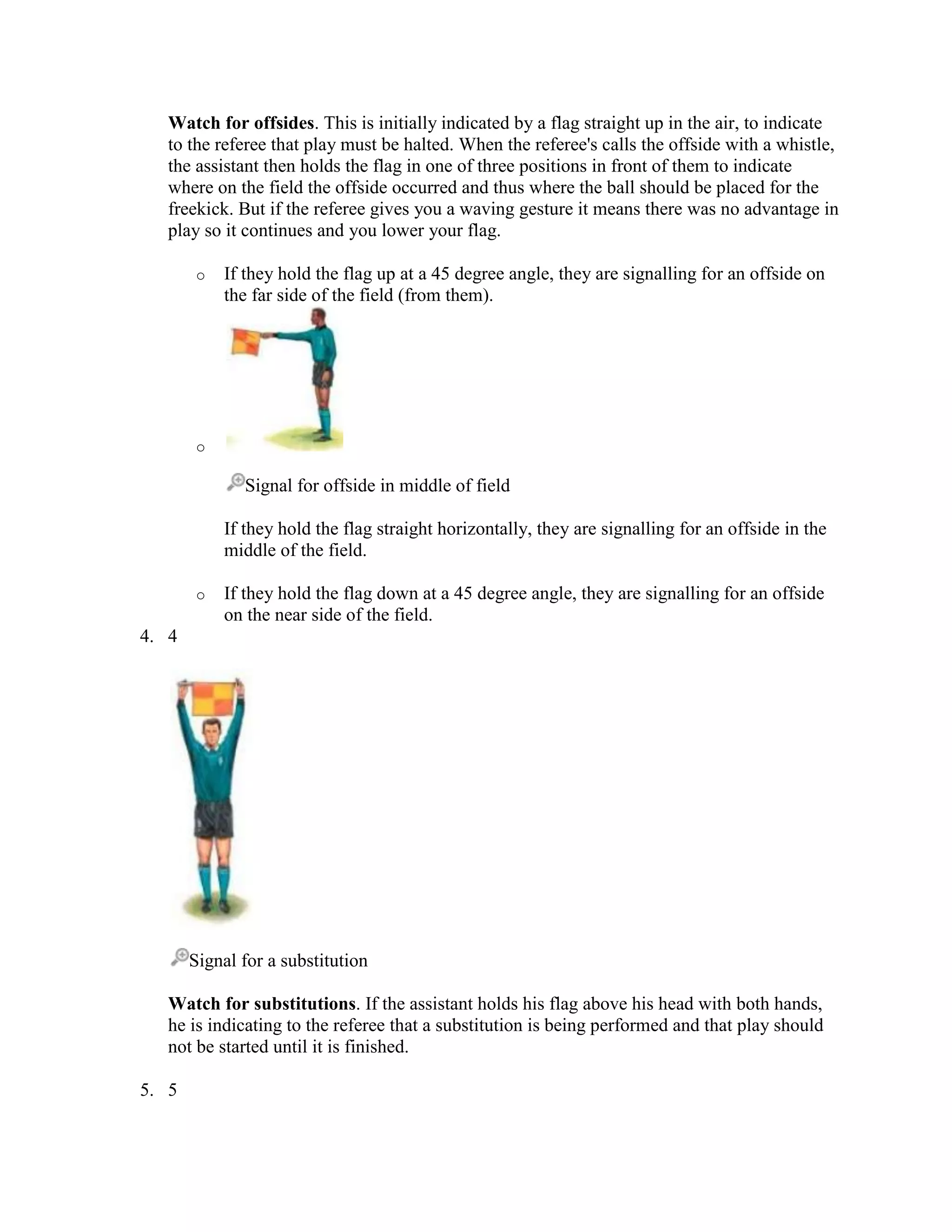 assistant referee signal | DOCX