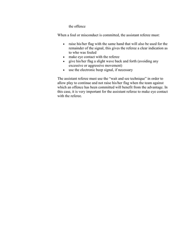 assistant referee signal | PDF