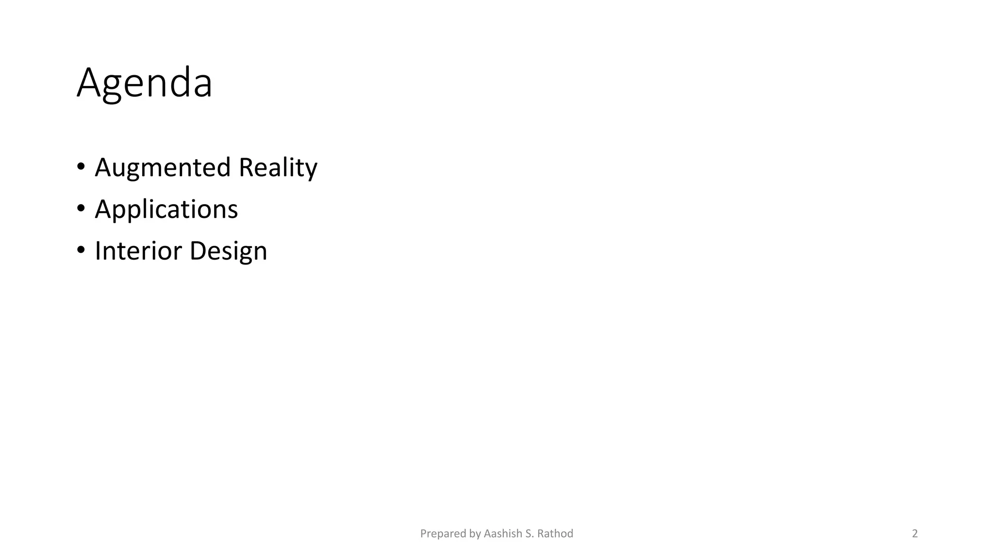 Augmented Reality for interior design | PPTX