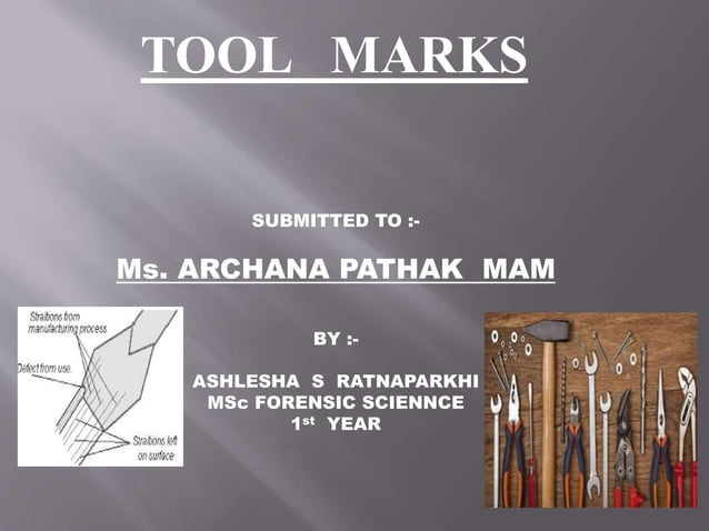 TOOL MARKS | PPTX | Woodworking | Arts and Crafts