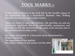 TOOL MARKS | PPTX