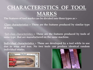 TOOL MARKS | PPTX