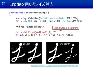 ARコンテンツ作成勉強会：C#ではじめようOpenCV(カラートラッキング編) | PPT