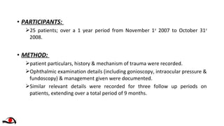 Angle Recession Glaucoma | PPT