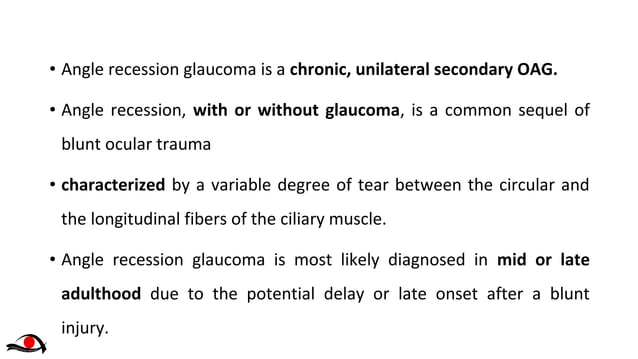 Angle Recession Glaucoma | PPT
